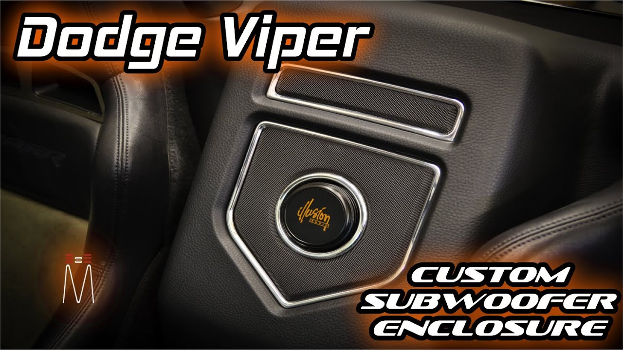 Dodge Viper Custom 10" Subwoofer Enclosure EXPLAINED! - YouTube