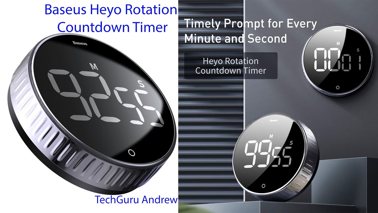 Baseus Heyo Rotation Countdown Timer REVIEW - YouTube