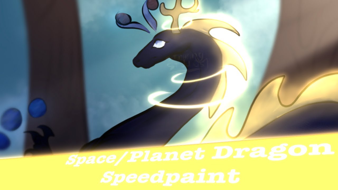 Space/Planet Dragon | Speedpaint | - YouTube