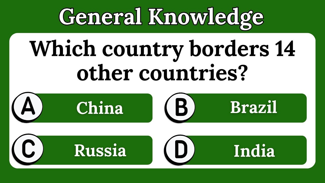 Ultimate World General Knowledge Quiz | 32 Mind-Blowing GK Questions ...