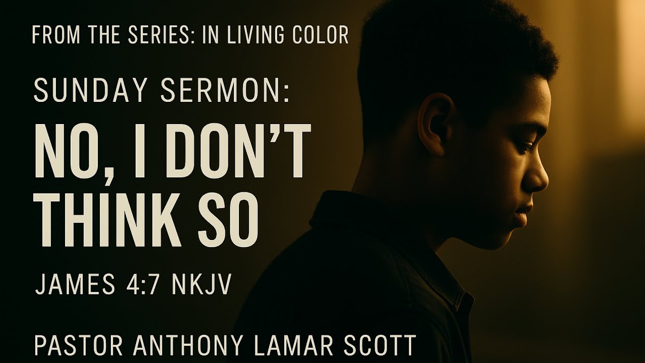 No, I Don't Think So | James 4:7 | Pastor Anthony Lamar Scott - YouTube