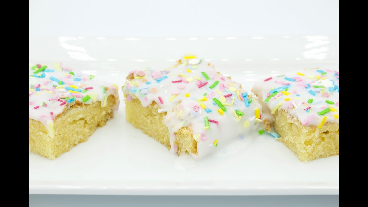 Sprinkle Cake Traybake | School Sponge Recipe | Tasty Time - YouTube