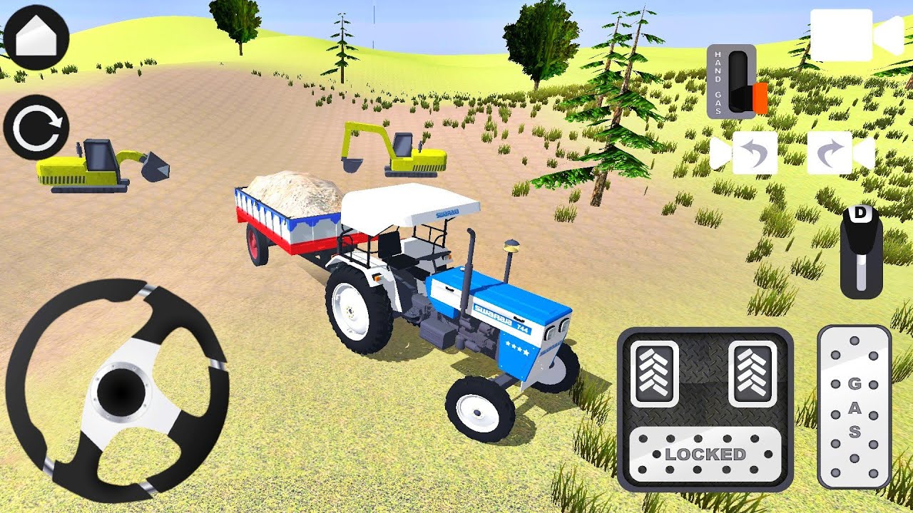 Indian Tractor Simulator 🚜 Gameplay 186 - Driving Tractor In Village ...