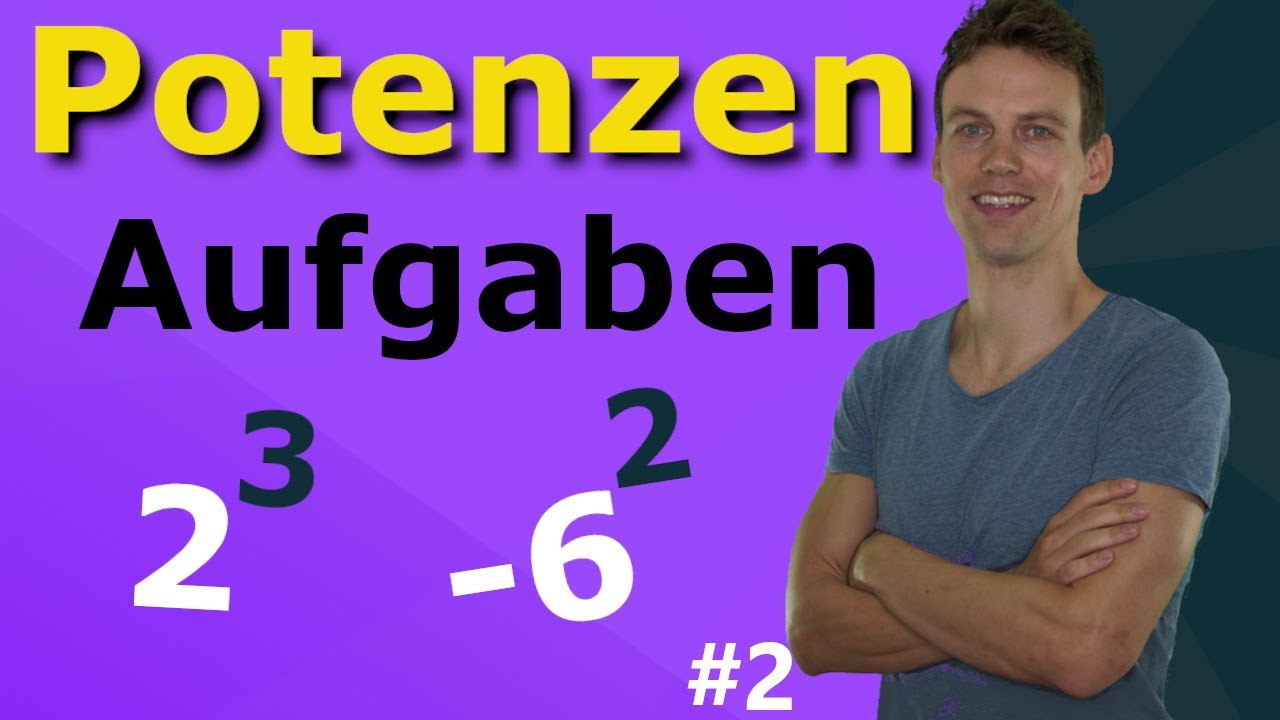 Potenzen ausrechnen - Aufgaben mit Lösung # 2 - YouTube