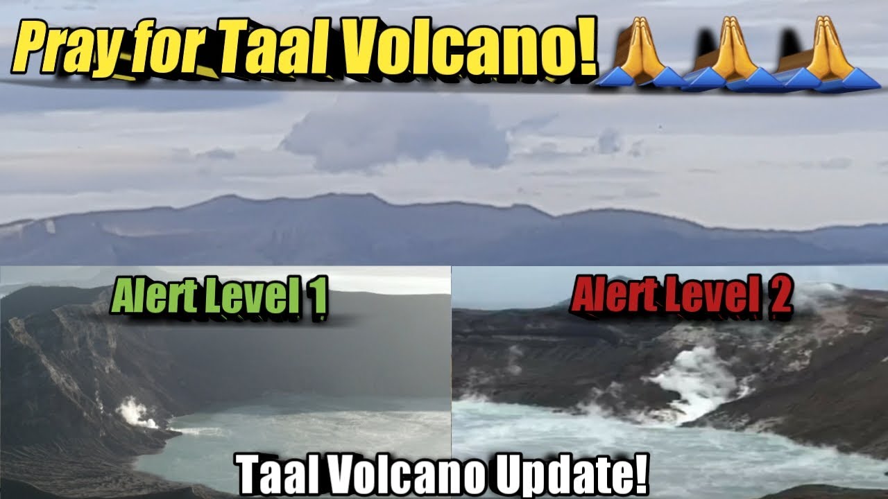 Taal volcano update (Alert Level 2) - YouTube