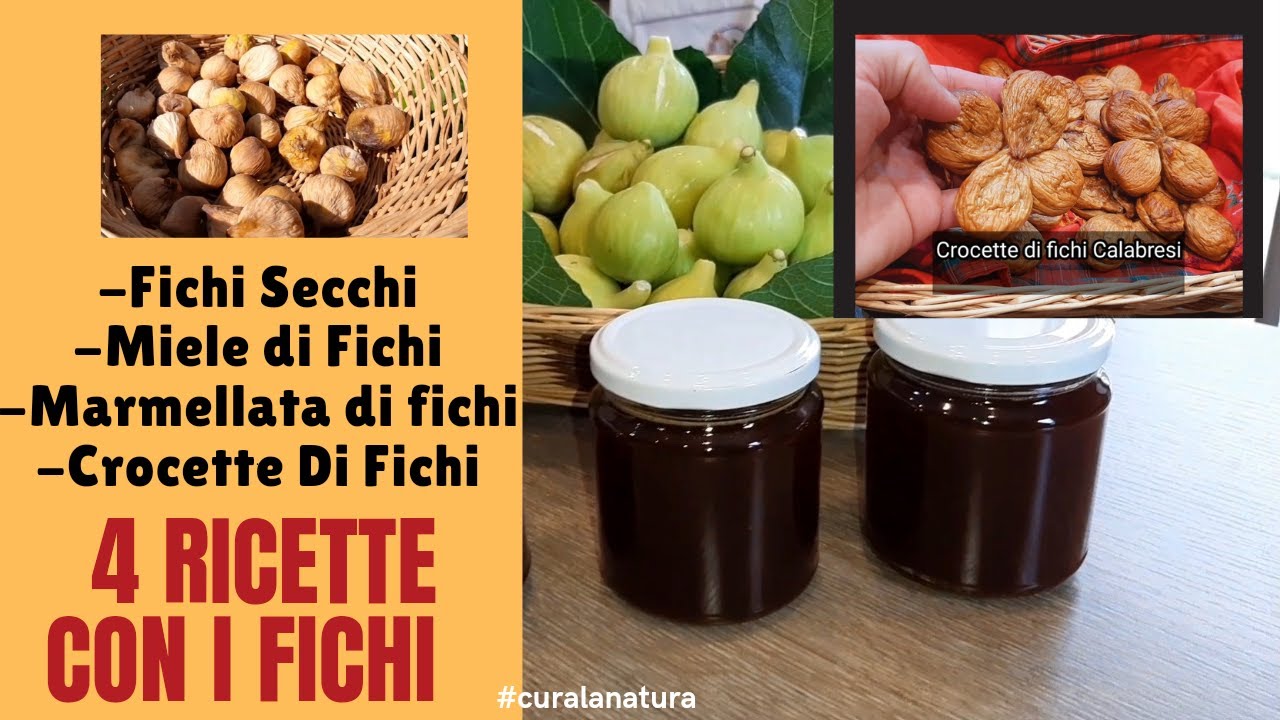 Ricette con i FICHI - Fichi Secchi - MARMELLATA DI FICHI - Crocette Di ...