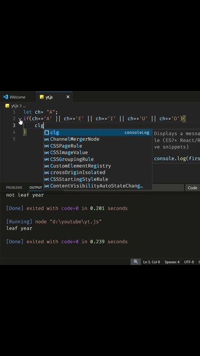 find vowel or consonant in js #shorts #ytshorts #viral - YouTube