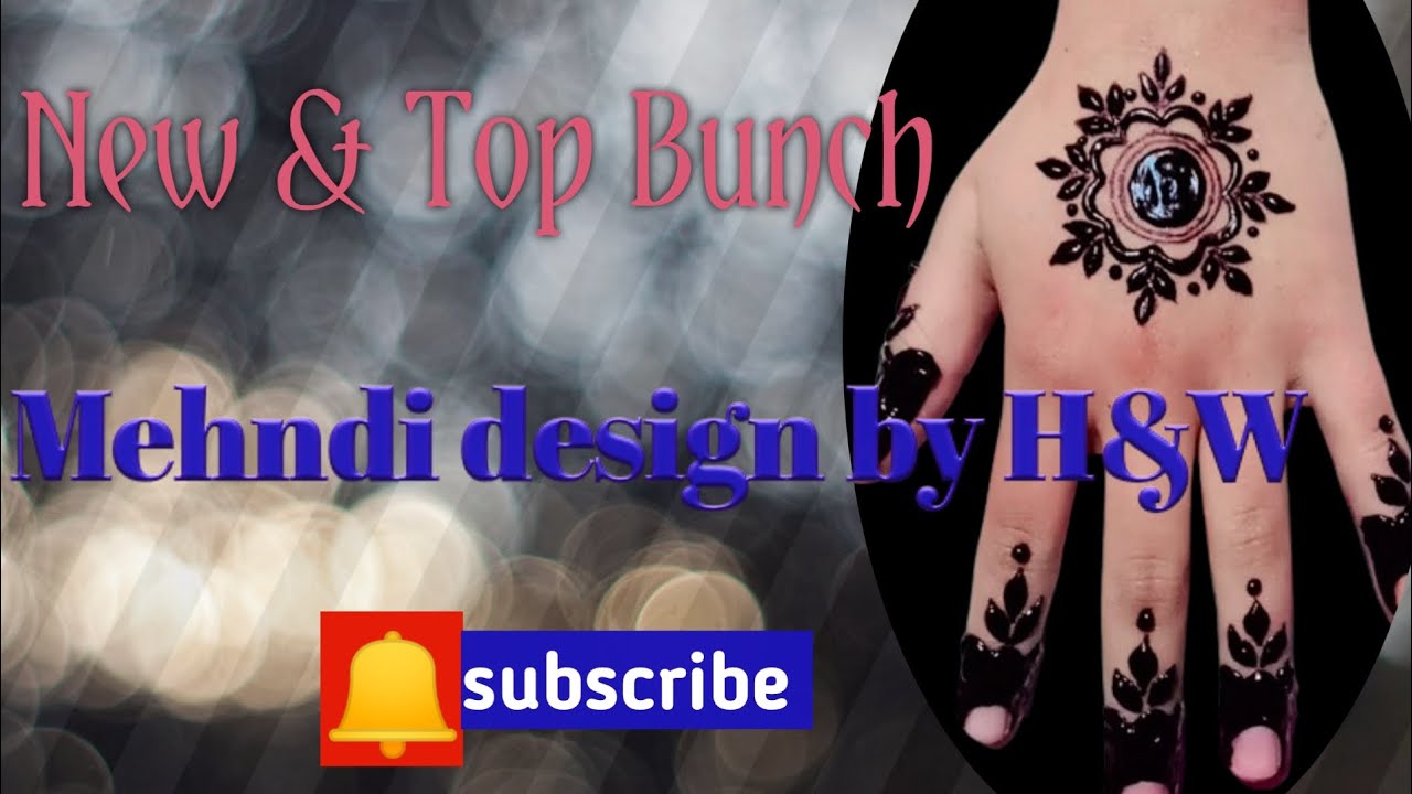 Very Easy Mehndi design |Bunch mehndi style|Simple Mehndi design | Eid ...