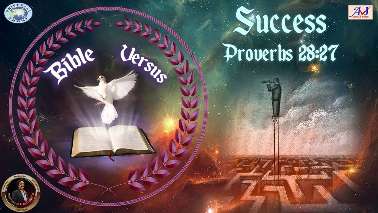 Bible Versus || Success || Proverbs 28:27 || English - YouTube