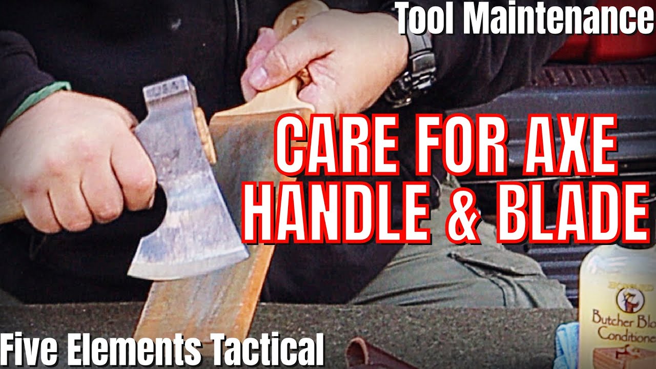 TOOL PREP FOR WINTER - CHIPPED AXE HANDLE REPAIR - TOOL MAINTENANCE ...