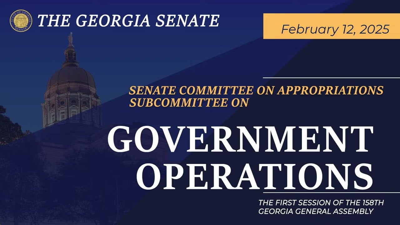 02/12/2025 Senate Committee on Appropriations Subcommittee on ...