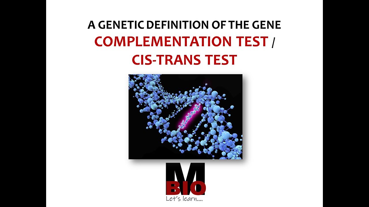 COMPLEMENTATION TEST or CIS TRANS TEST - YouTube
