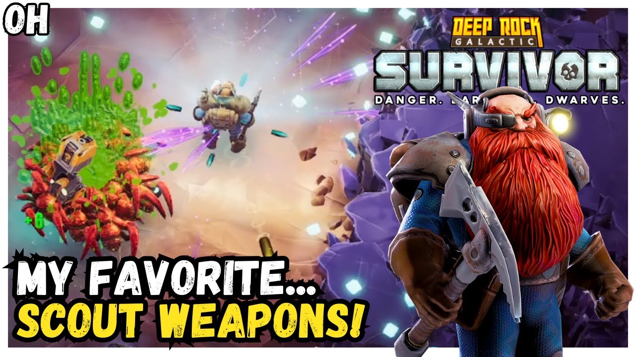 MY FAVORITE Scout Weapons! Deep Rock Galactic Survivors! - YouTube