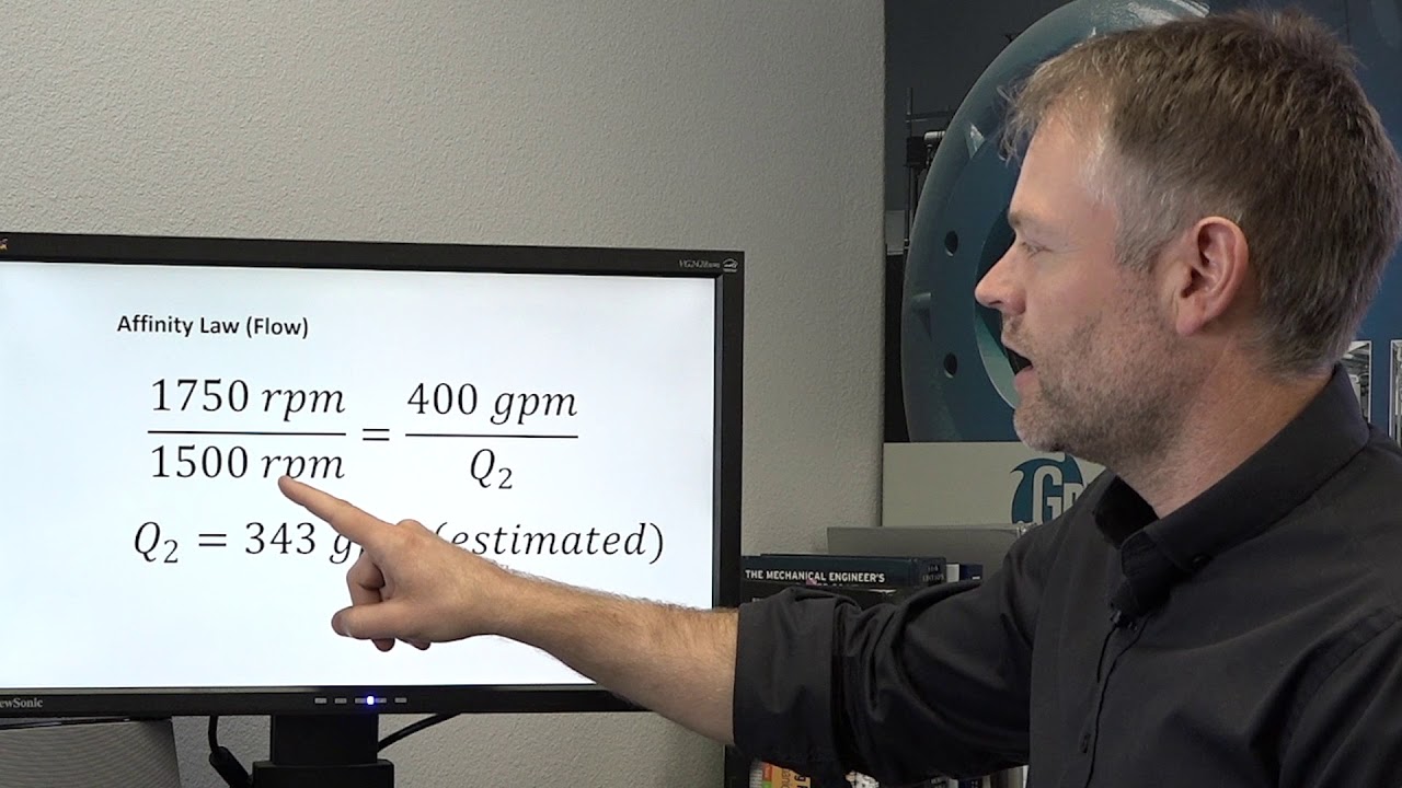 Affinity Law for Pump Speed (RPM) - YouTube