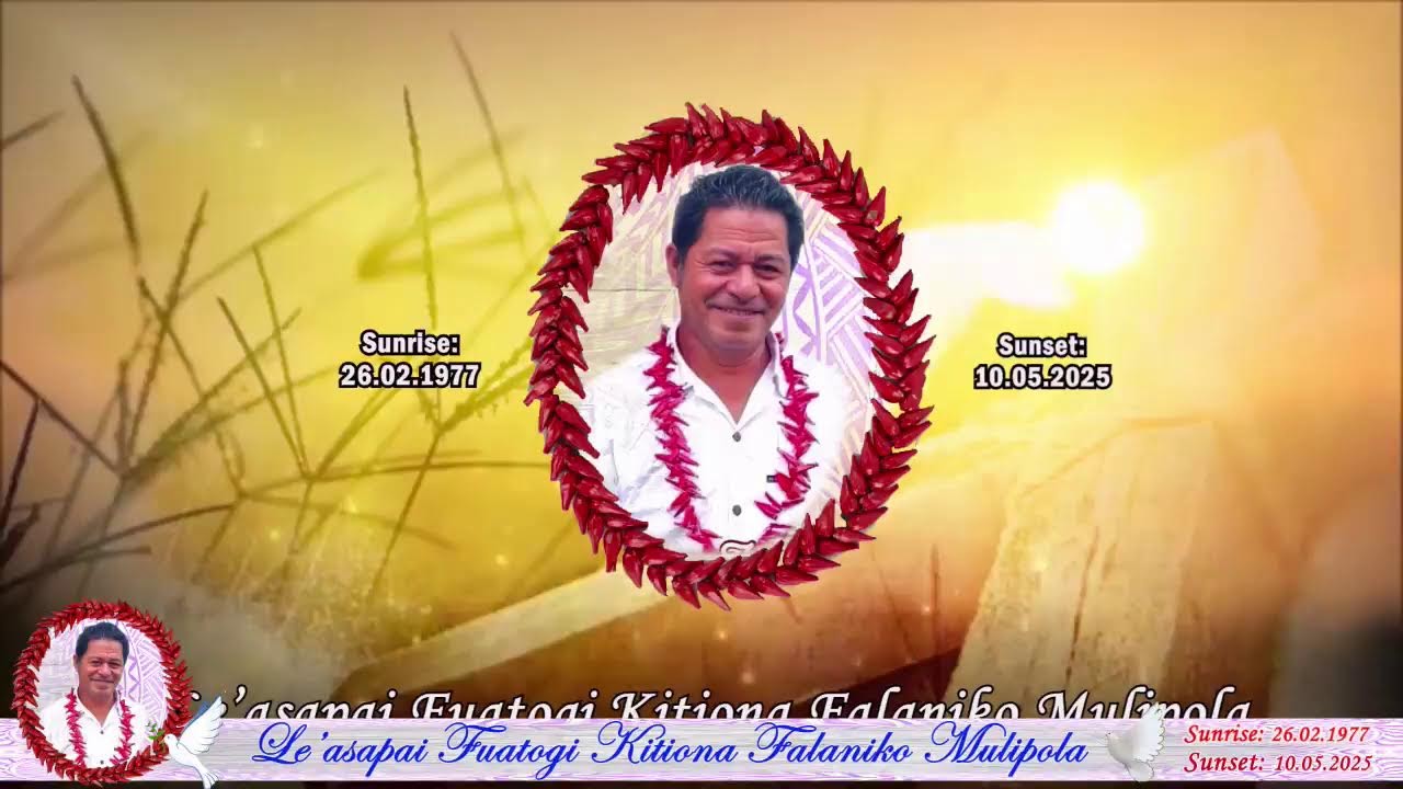 Taunuu le sa ole tama ia Le'asapai Fuatogi Kitiona Falaniko Mulipola i lona aiga Salelavalu ...