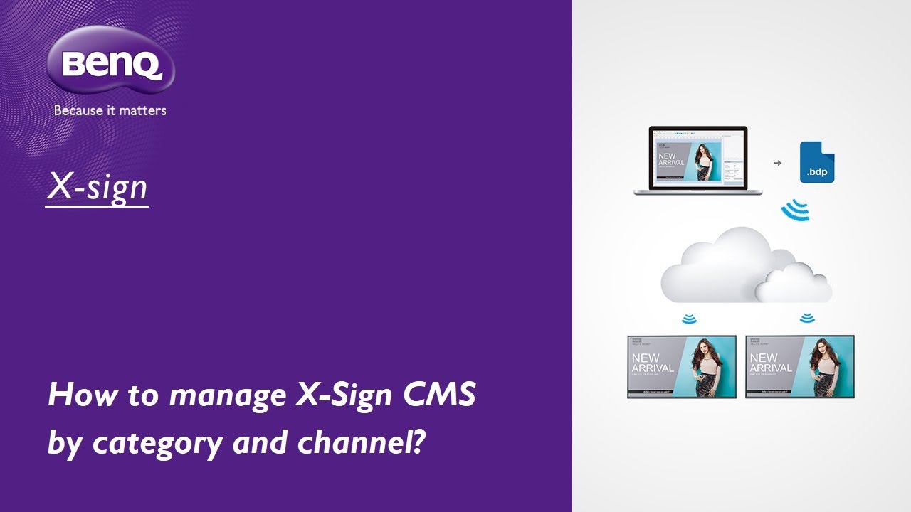 [BenQ FAQ] Public Display Product_ How to manage X-Sign CMS by category ...