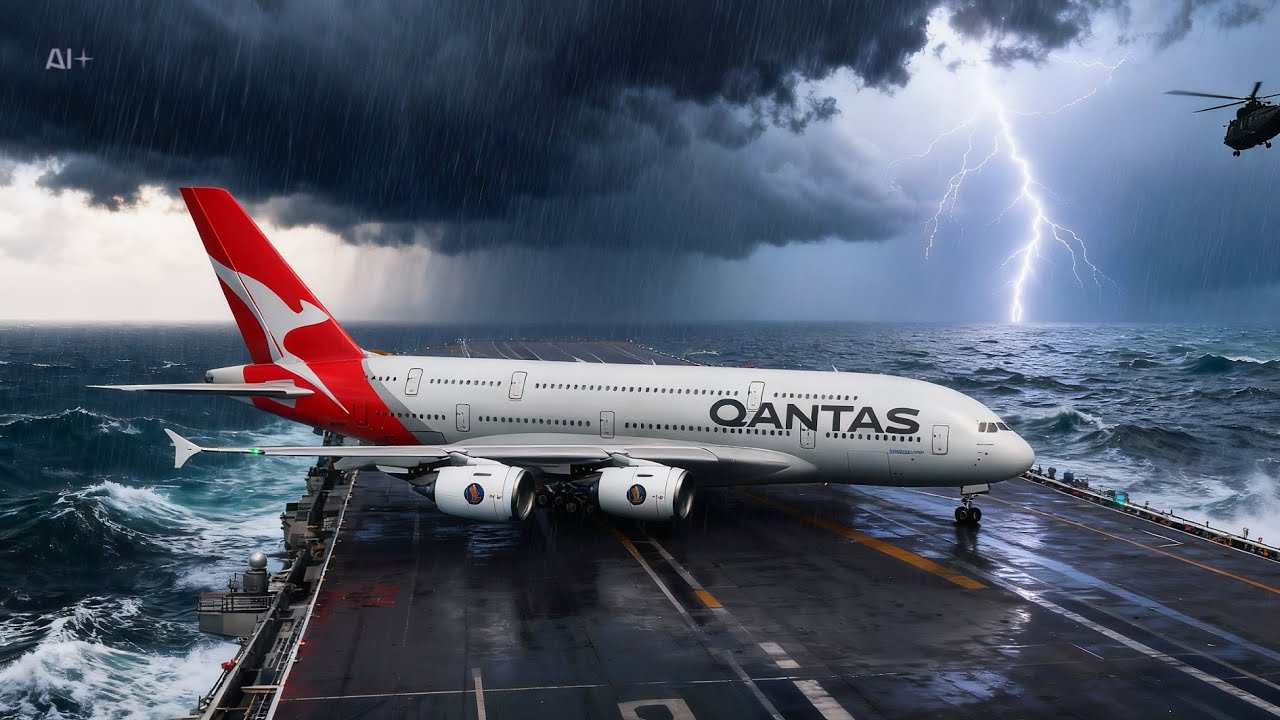Bad Weather | Impossible Takeoff Qantas A380 from Short Runway - YouTube