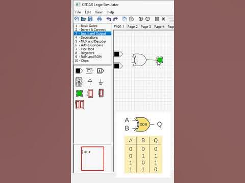 XOR Gate Implementation Using Cedar Logic - YouTube