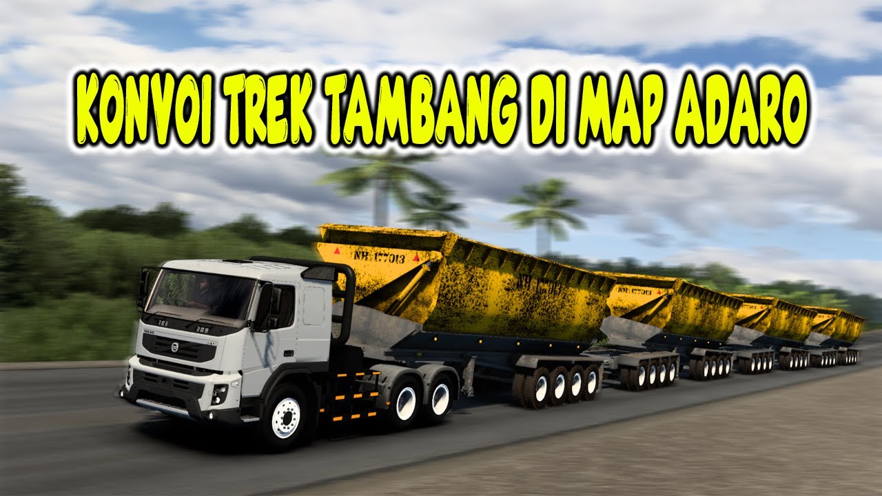 Konvoi Trek Tambang Gandeng 4 di Map Kalimantan Adaro | ETS-2 INDONESIA ...