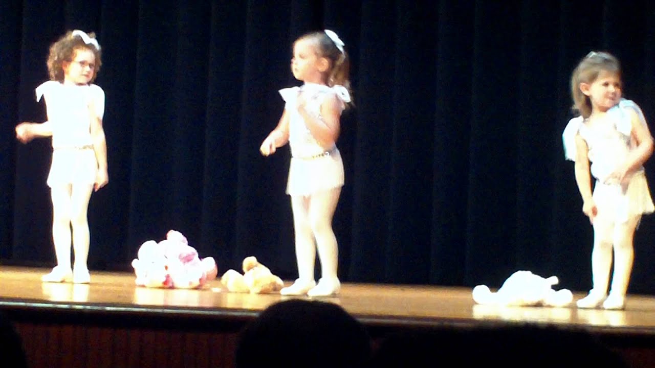 First Ballet Recital - Me and My Teddy Bear - YouTube