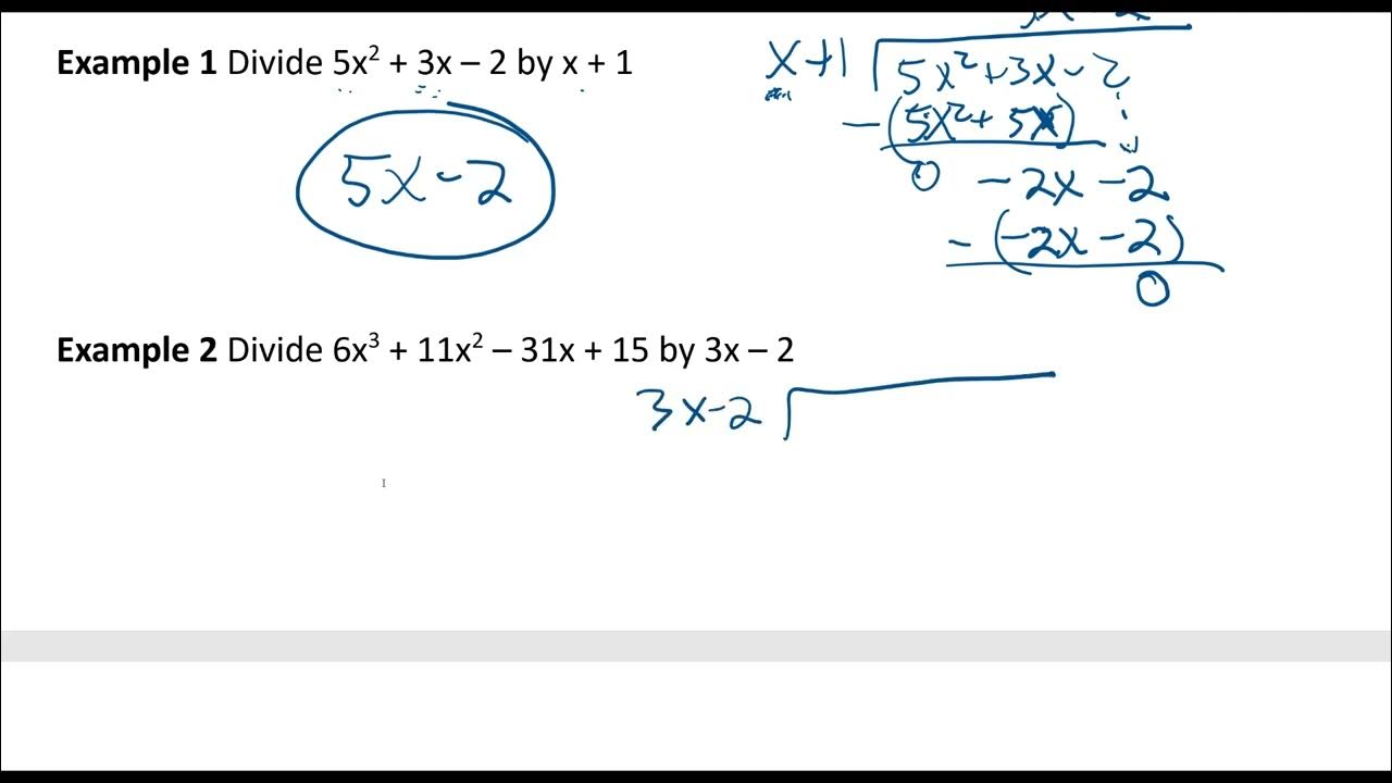 The Division Algorithm - YouTube