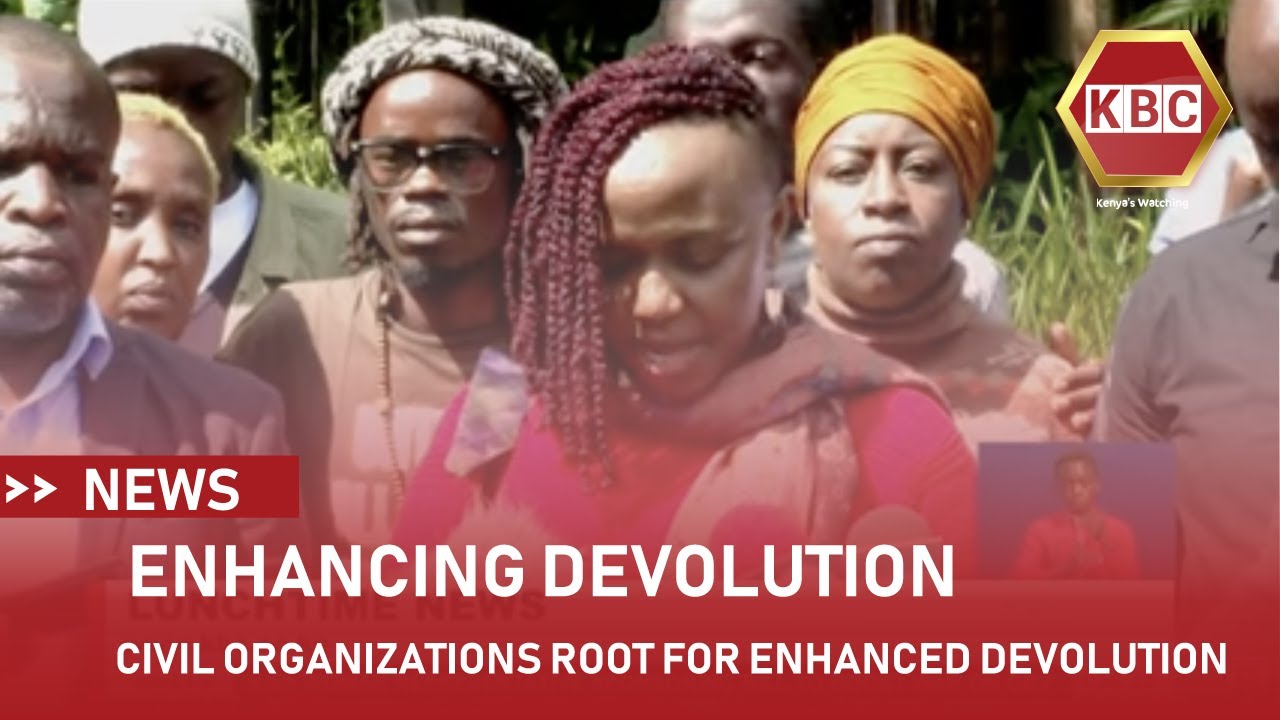 Civil society organizations root for enhanced devolution - YouTube