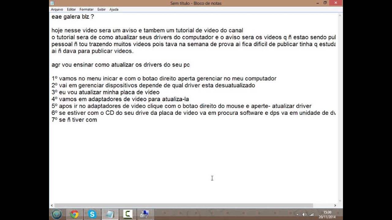 AVISO E TUTORIAL DE COMO ATUALIZAR SEU DRIVER DE PLACA DE VIDEO - YouTube