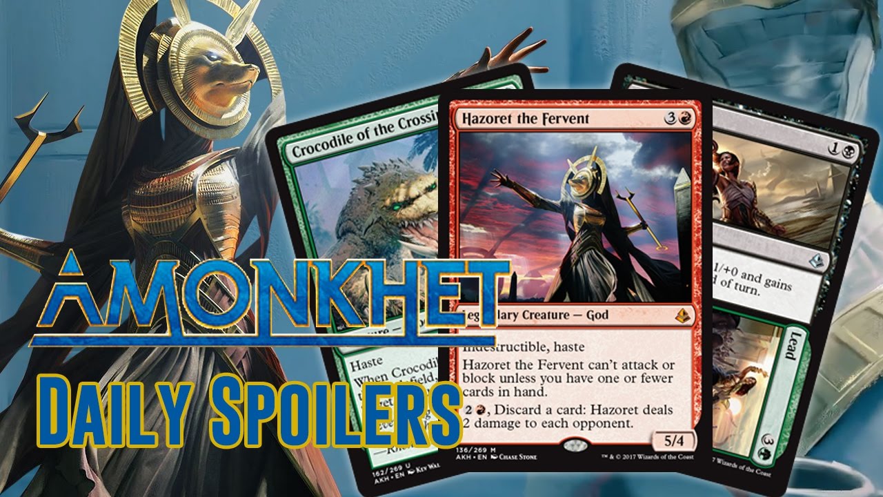 Amonkhet Daily Spoilers - April 3, 2017 | First Amonkhet God, Hazoret ...