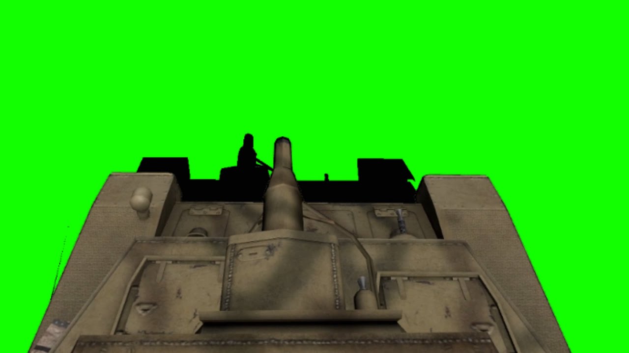 Panzer IV D tank inside view green screen - YouTube