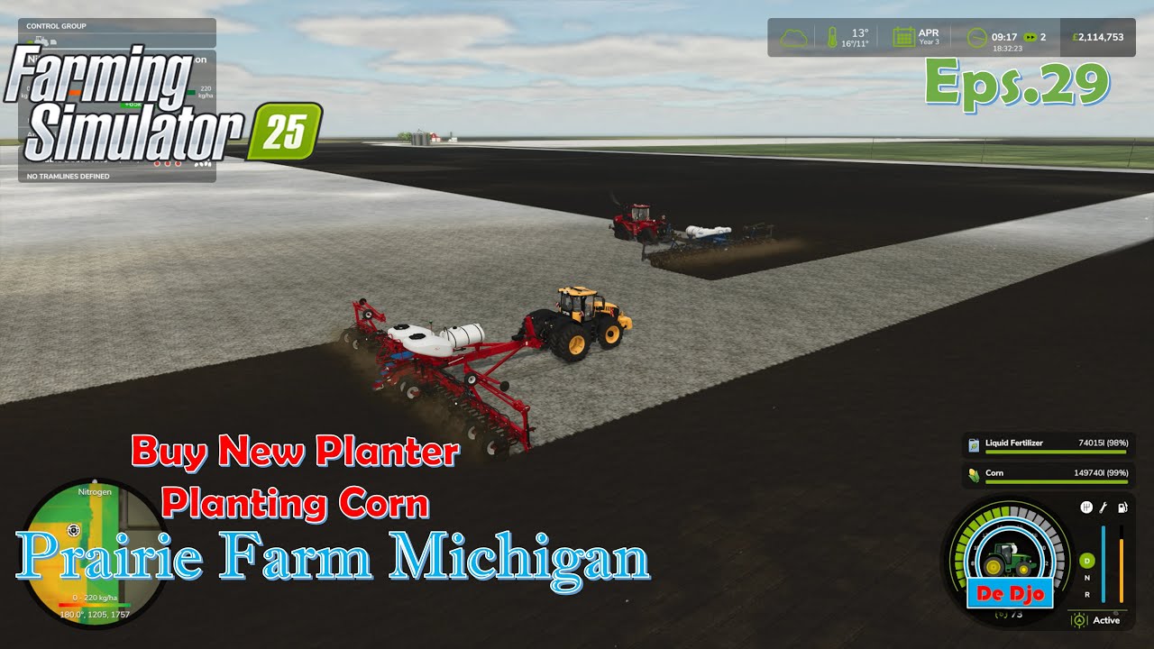 Prairie Maps Michigan || Farming Simulator 25 || Buy New Planter ...