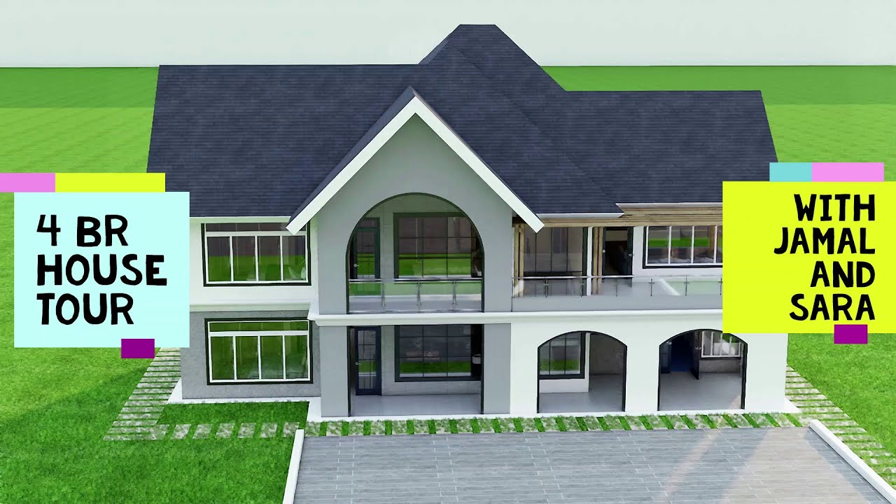 4 BEDROOM MANSION HOUSE DESIGN IN KENYA Full tour with Jamal and Sara ...