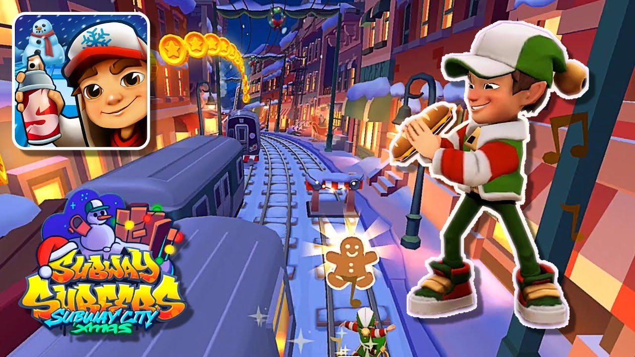 20 Minutes Gameplay Walkthrough Subway Surfers Subway City Xmas Elf ...