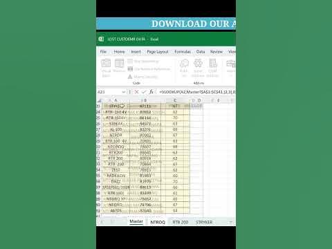 Vlookup with Macro in Excel | Excel Tips & Tricks - YouTube