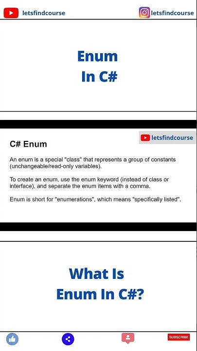 Enum Type In C# | What is Enum? #csharp - YouTube