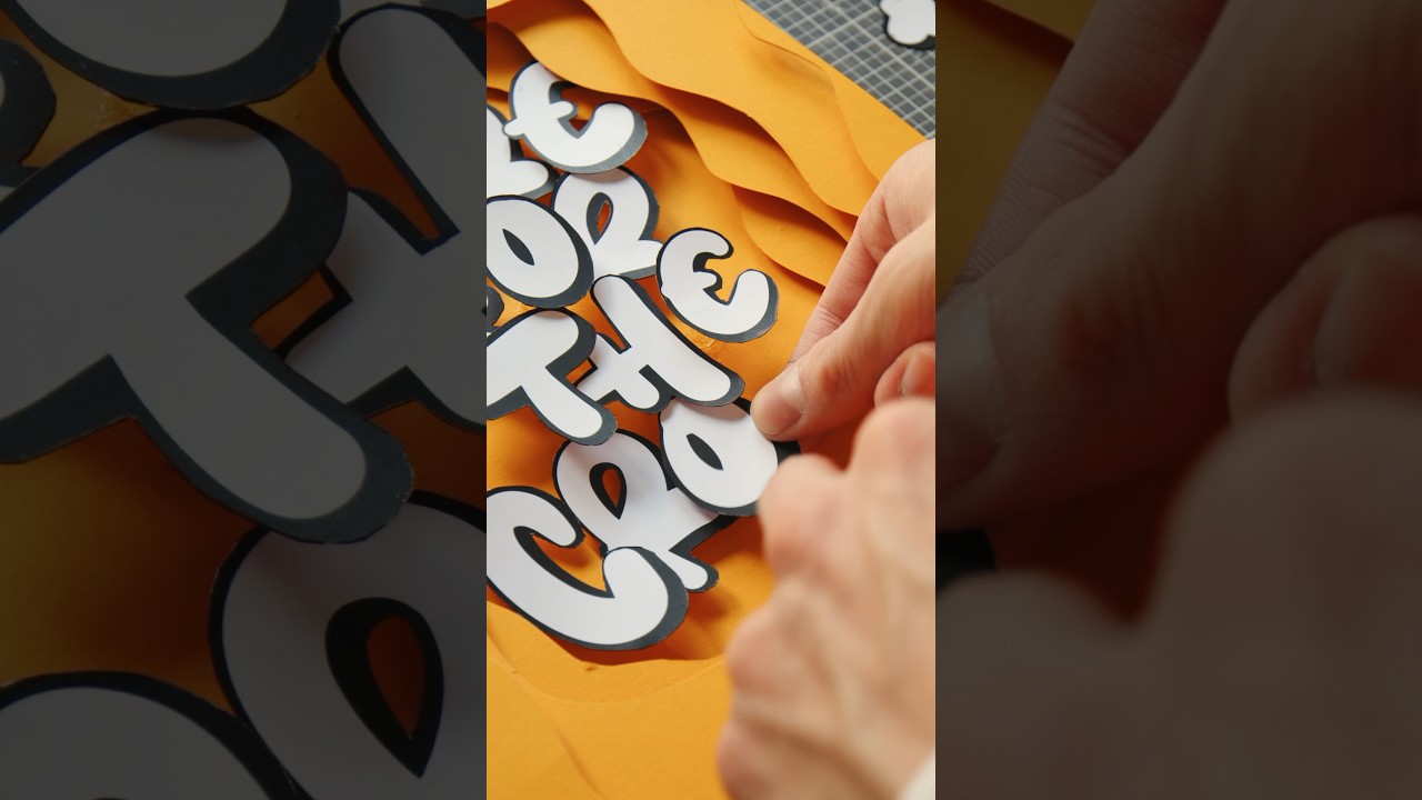 Time for some papercut lettering 😌 #papercut #papercraft #paperart # ...