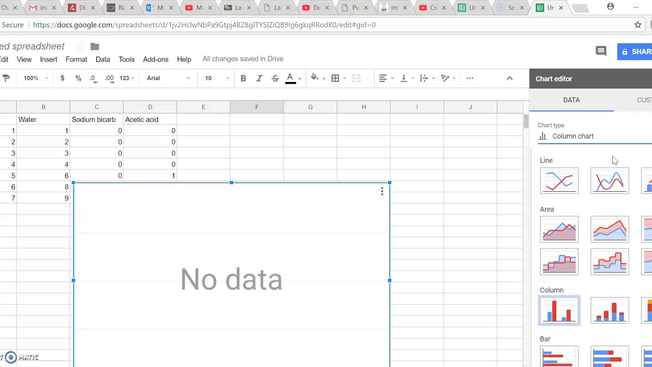 How to make a line graph in Google Sheets - YouTube