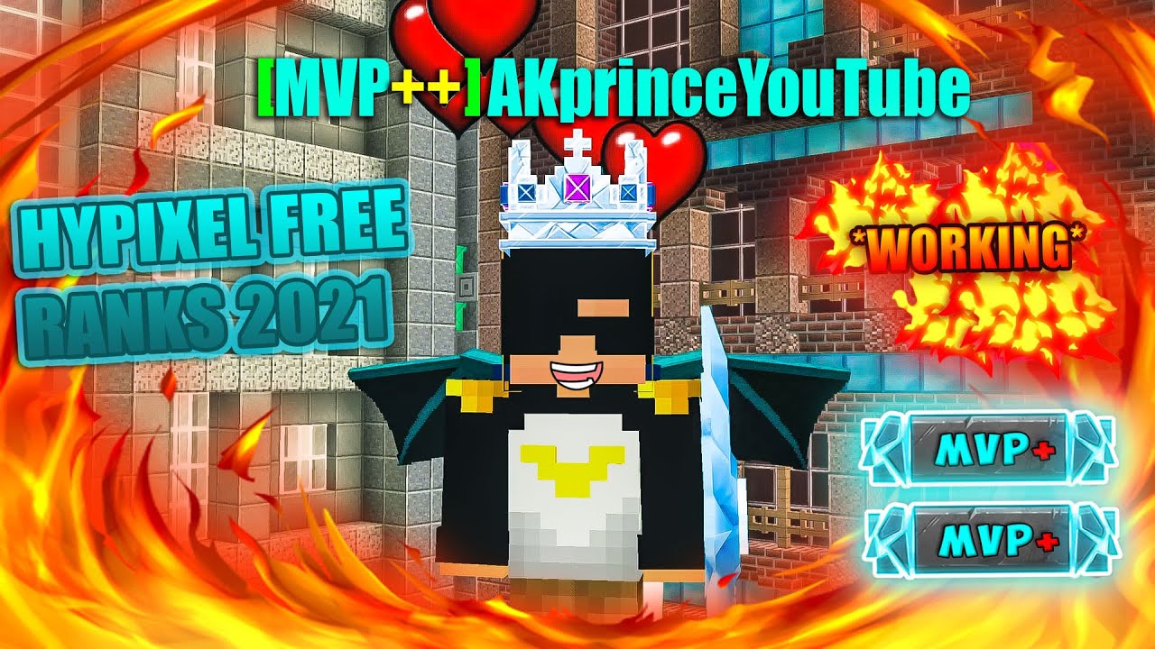 HYPIXEL FREE RANKS ( VIP, VIP+ , MVP , MVP++ ) - YouTube