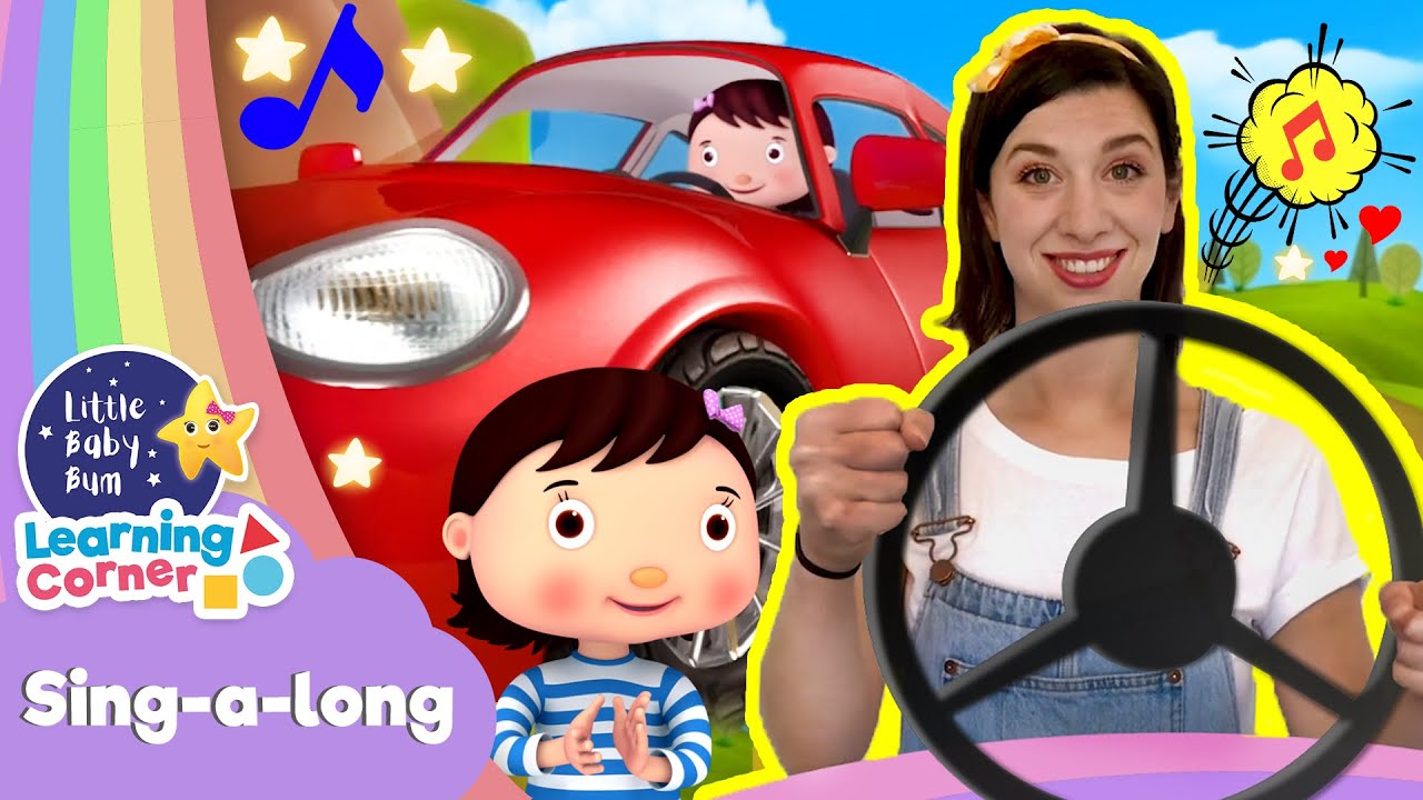 Driving in the Car - Fun & Learn | Sing Along Corner | Learning Videos ...