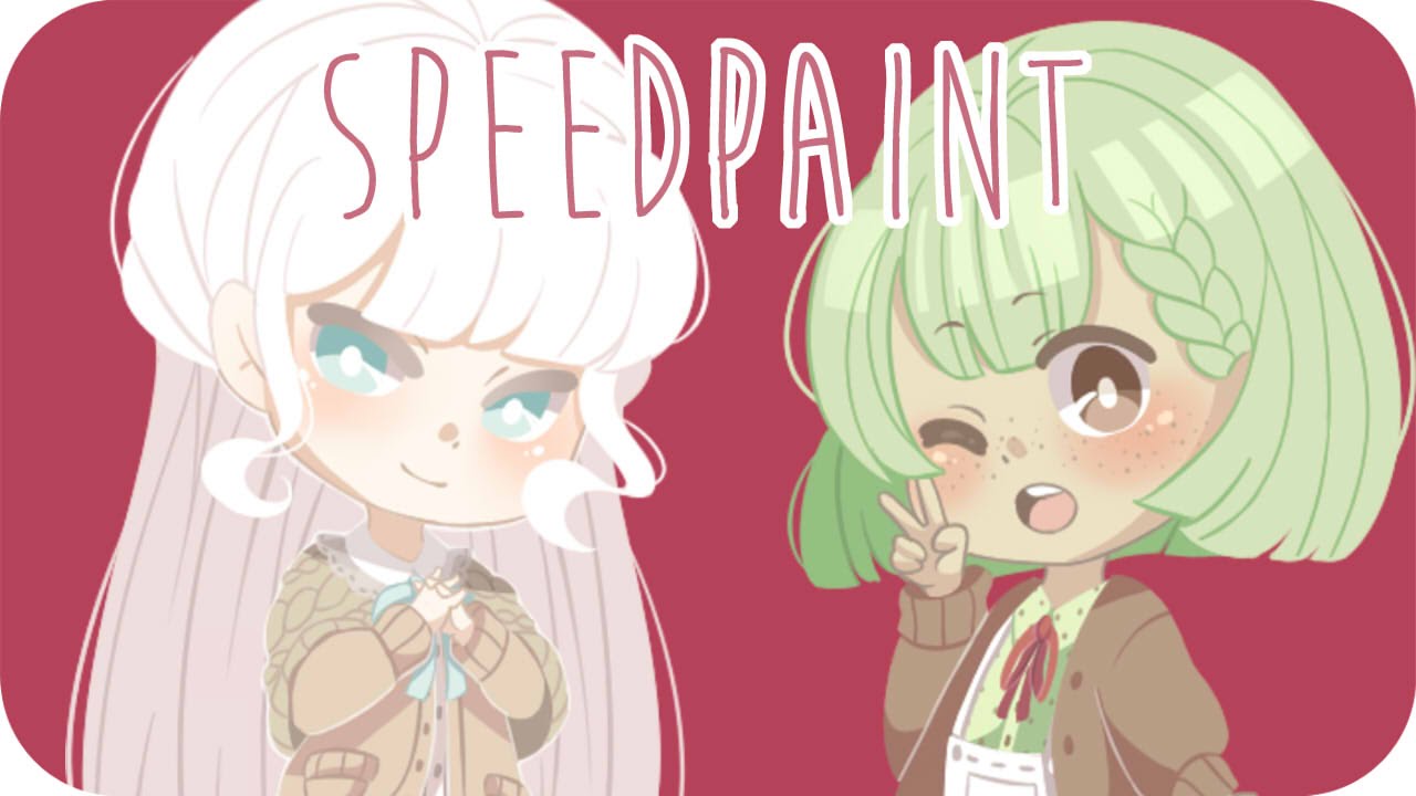 Milk & Mint Chibi [Speedpaint] - YouTube