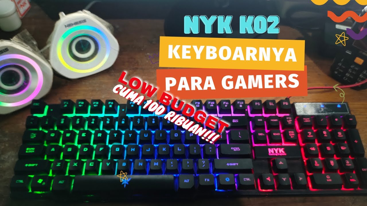 Unboxing dan Review Keyboard Gaming NYK K02 Keyboard RGB Termurah ...