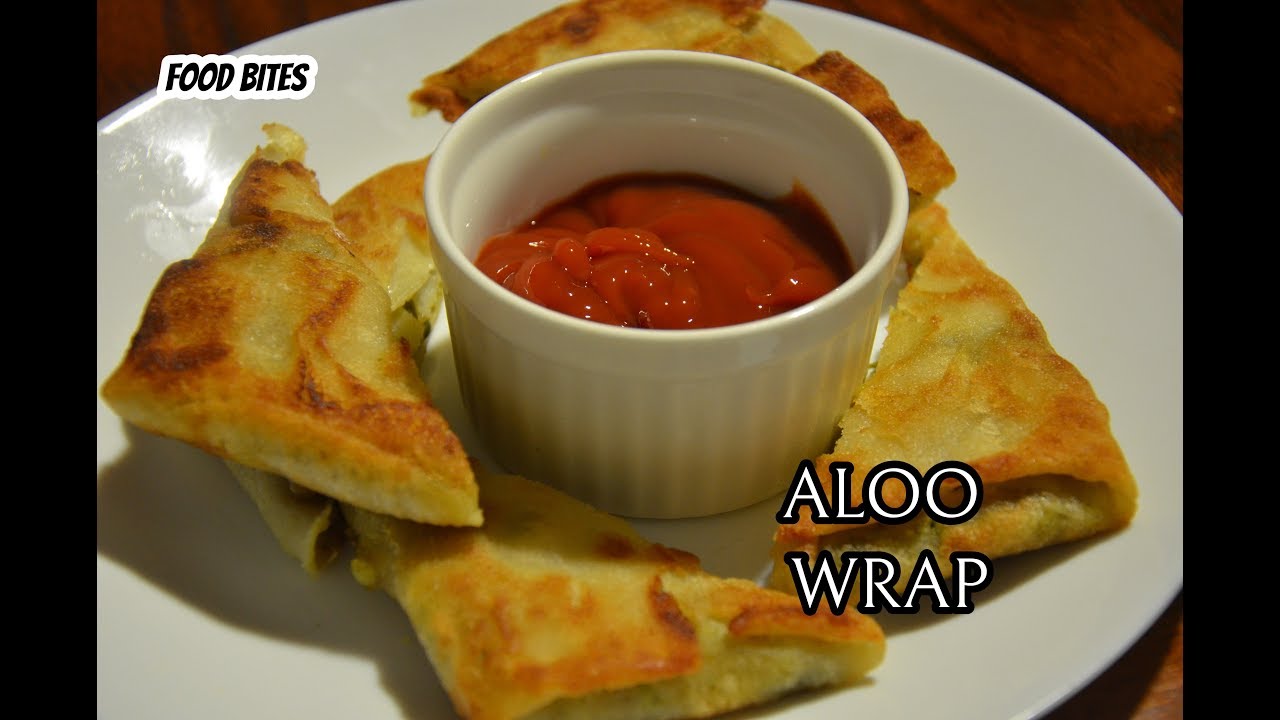 Aloo wrap | potato wrap|Breakfast \evening snack recipe.| FOOD BITES ...