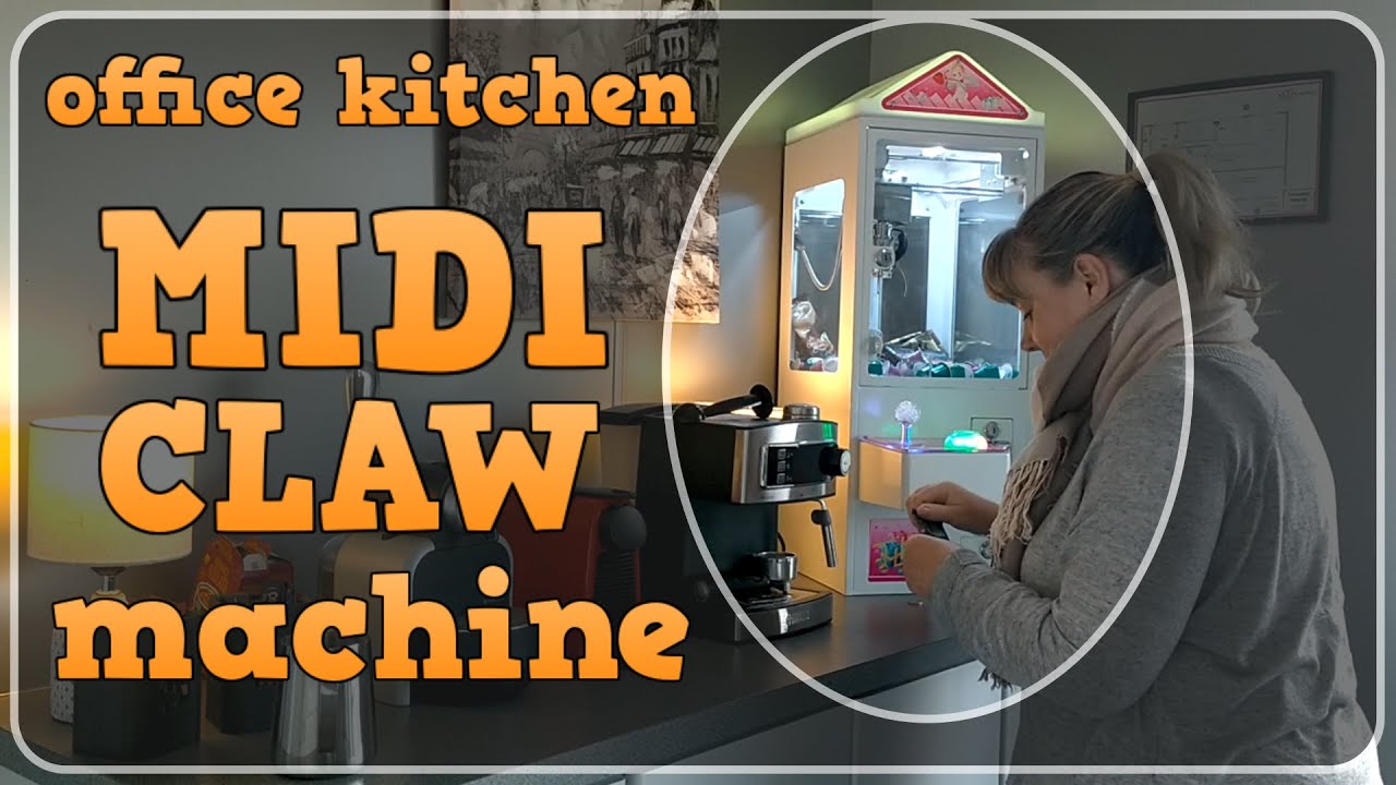 midi claw machine - toy crane to spruce up your office kitchen - YouTube