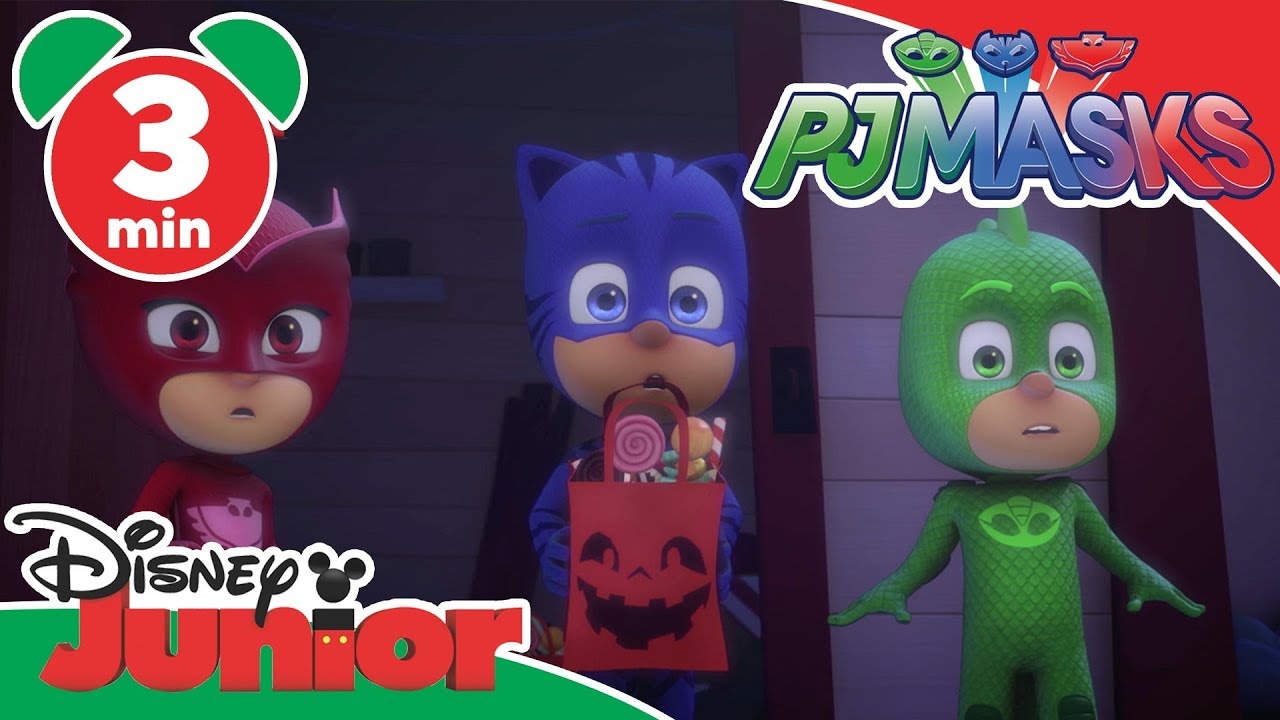PJ Masks | Part 2 - The Halloween Tricksters 🍭 | Disney Kids - YouTube