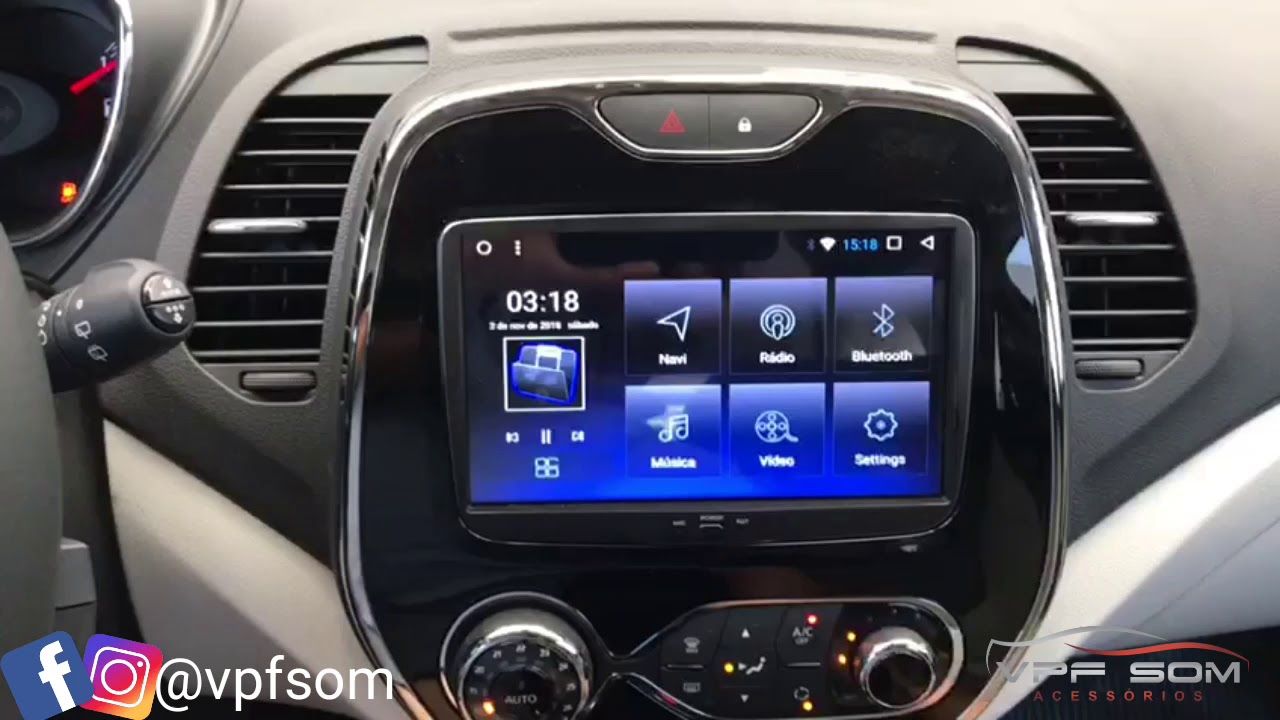 Multimídia Android Renault Captur 2019 - YouTube