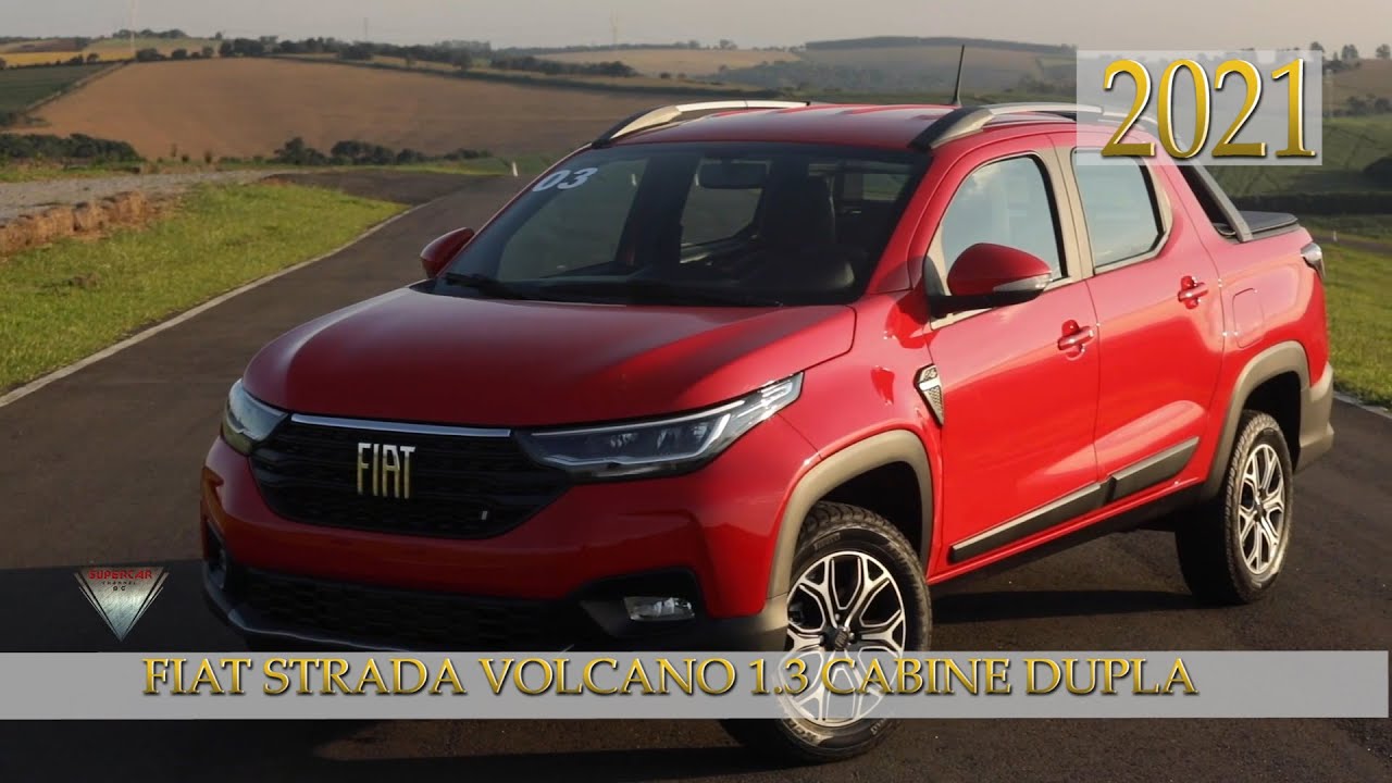 2021 Nova FIAT STRADA VOLCANO 1.3 CABINE DUPLA Interior Exterior - YouTube