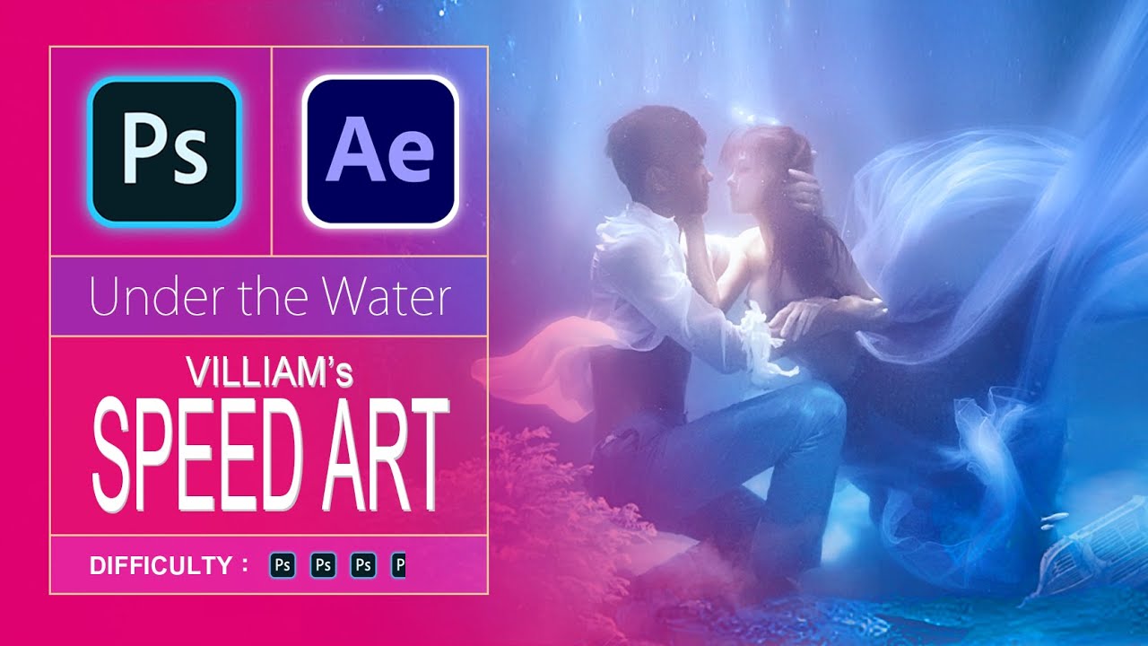 Photoshop Speed Tutorial【Under the Water】 - YouTube