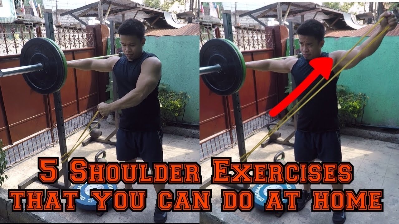 5 Best Shoulder Exercises that you can do at home - YouTube