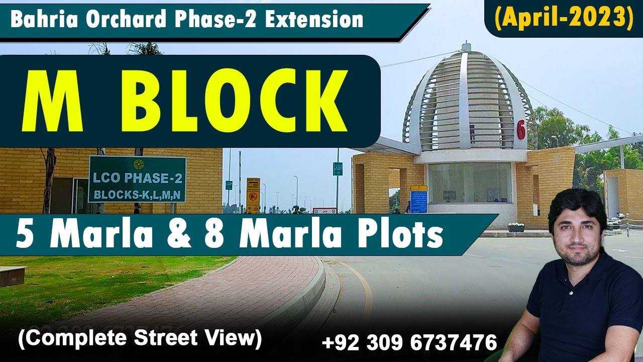 M Block Complete Street View | Bahria Orchard Phase-2 Extension - YouTube
