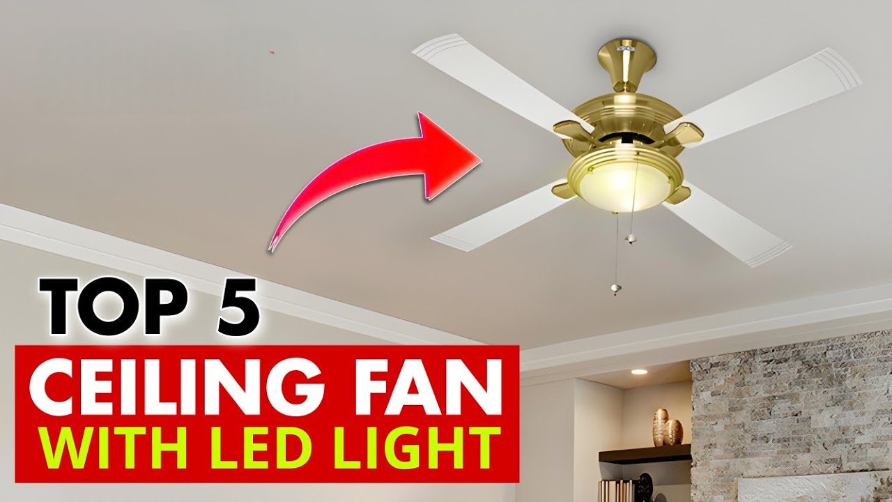 Top 5 Best Ceiling Fans With LED Lights In India 2025🔥 Best LED Lights ...