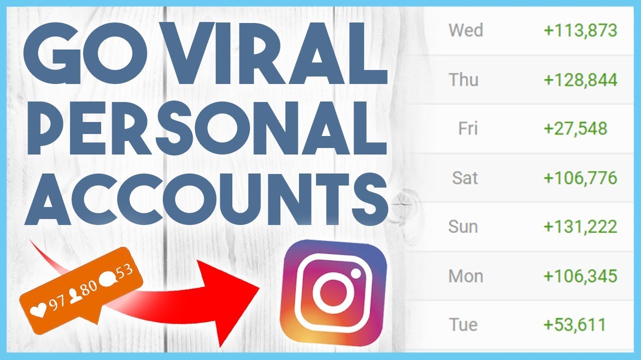 😏 HOW TO GO VIRAL ON INSTAGRAM 2018 - PERSONAL ACCOUNTS 😏 - YouTube
